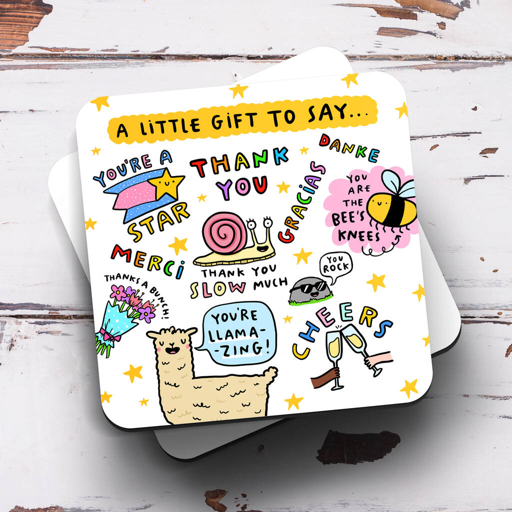 Little Gift To Say Thank You Coaster By Arrow Gift Co ...