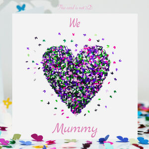 Butterfly Mummy Card, I Love Mummy Card By Inkywool Butterfly Art ...