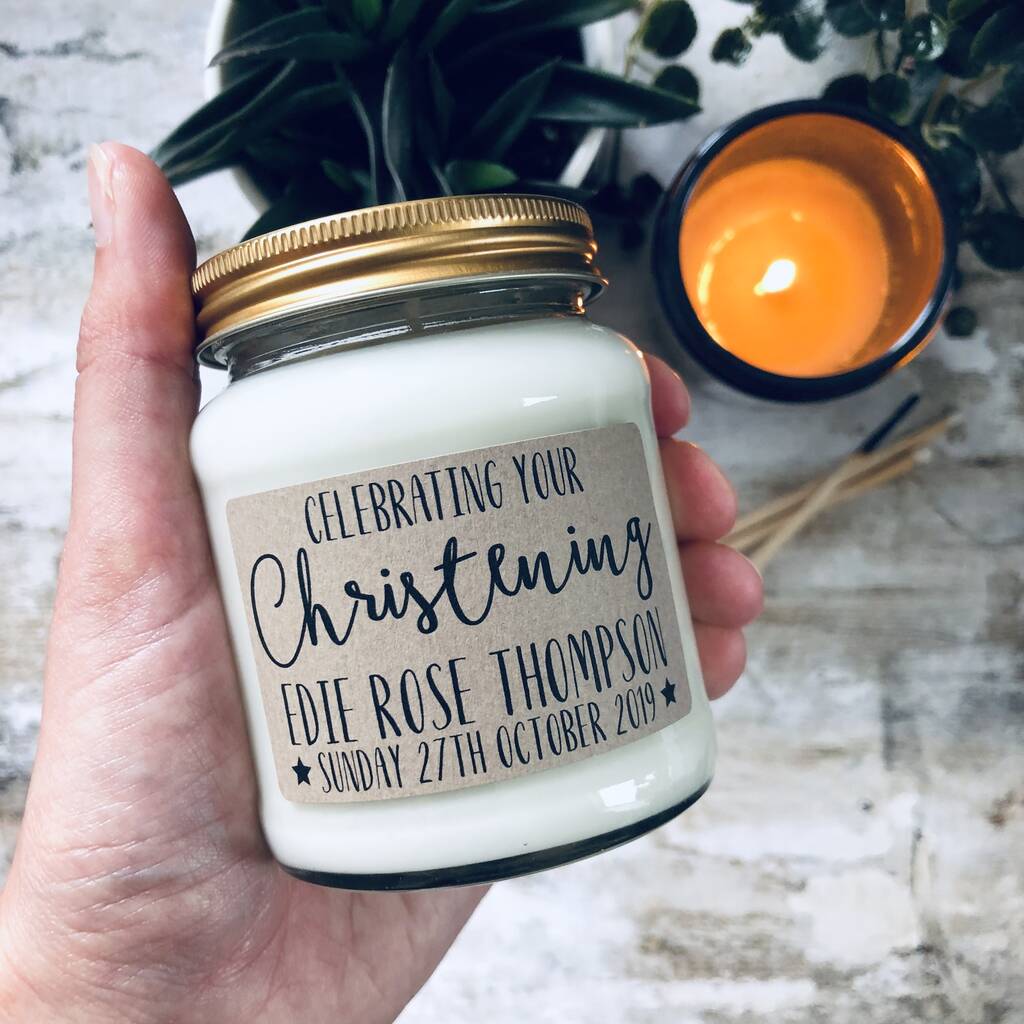 'christening/Baptism/Dedication/Naming Ceremony' Candle By Lollyrocket ...