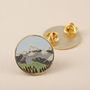 Alpine Scene Mountain Enamel Pin By Little Paisley Designs ...