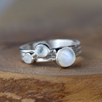 Snowdrift Sterling Silver Moonstone Ring By Alison Moore Designs ...