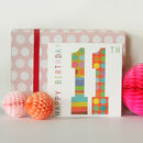 Sparkly 11th Birthday Card By Kali Stileman Publishing ...