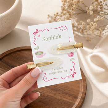 Perfect Matcha Hen Do Hair Pearl Clips Hen Party Favour Party Bag ...