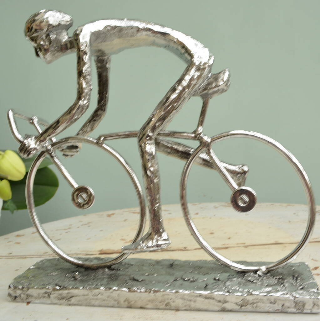 Cyclist Sculpture By Me And My Sport | notonthehighstreet.com