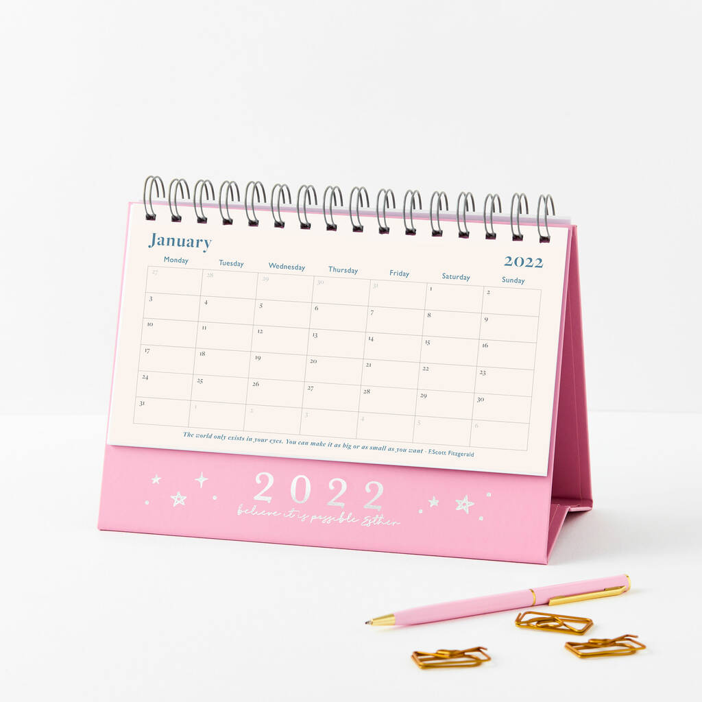 Believe It's Possible 2022 Desk Calendar By Martha Brook ...