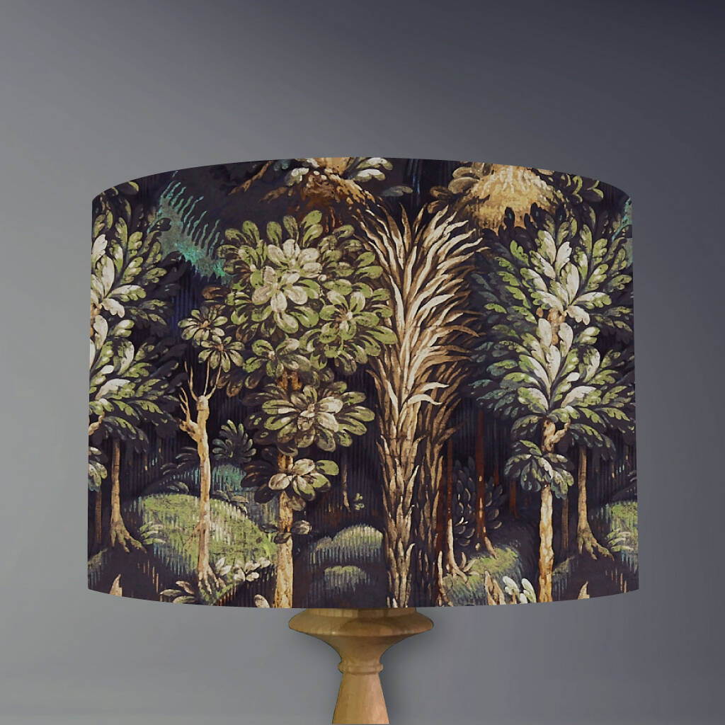 forbidden forest lampshade in ebony by burnish home ...