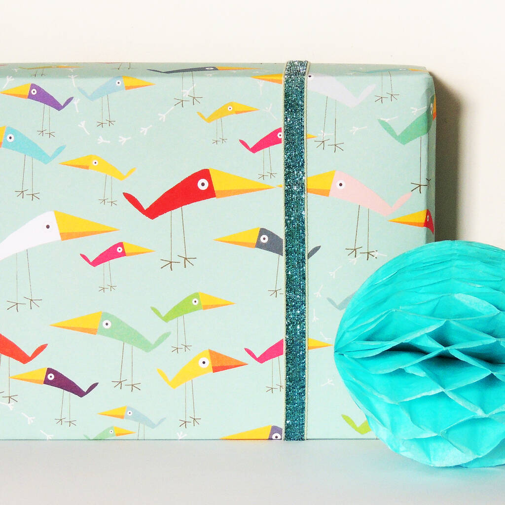 Birds Wrap Two Sheets By Kali Stileman Publishing | notonthehighstreet.com
