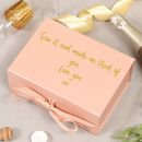 personalised luxury red gift box with ribbon by dibor ...