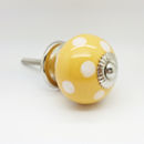 yellow ceramic door knobs cupboard drawer pull handles by g decor ...