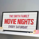 Personalised Cinema Marquee Sign Print By The Drifting Bear Co ...