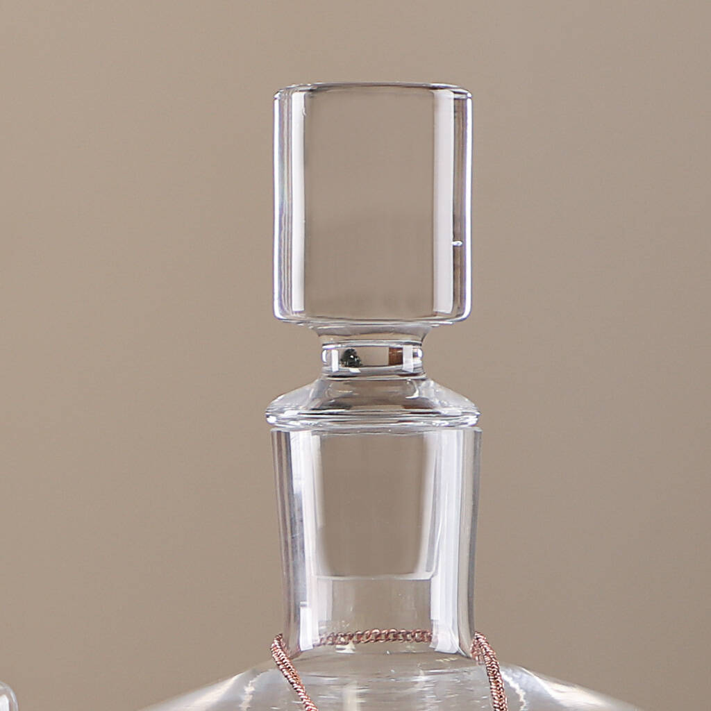 personalised luxury classic glass decanter by dibor ...