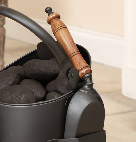 personalised black coal bucket with shovel by dibor ...