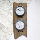 Long Distance Double Clock Set By Clime Met | notonthehighstreet.com