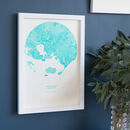 Personalised Risograph Map Print By Yve Print Co. | notonthehighstreet.com