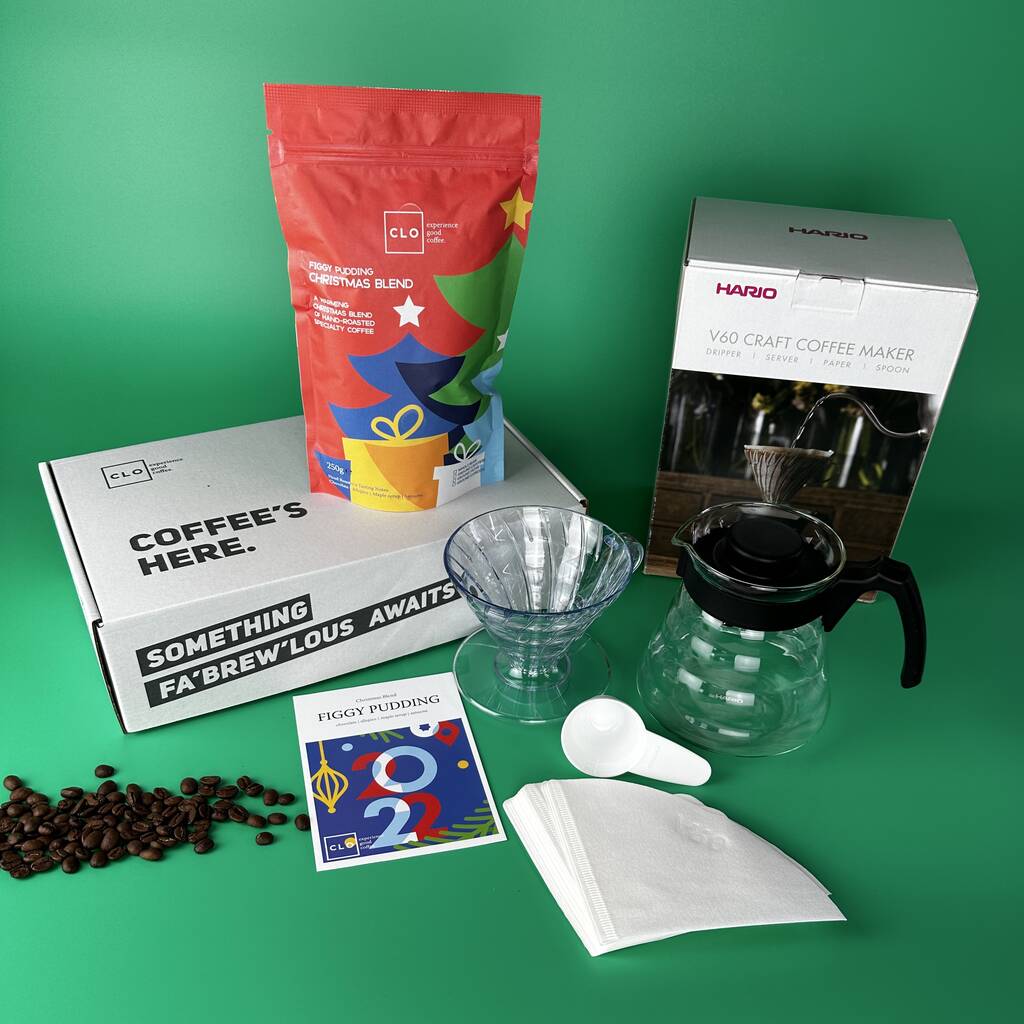 Coffee Care Package Gold By CLO Coffee | notonthehighstreet.com