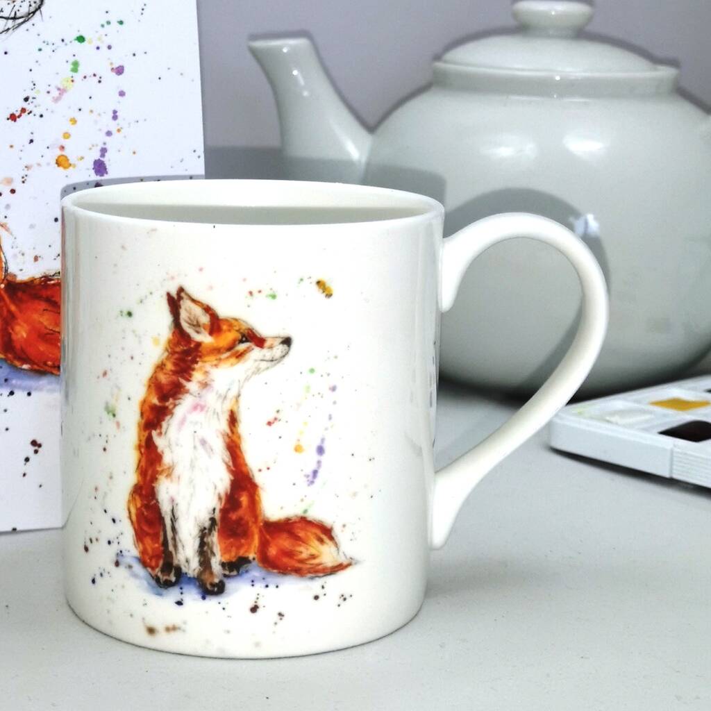 Amber, Fox, Bone China Mug By When I Was a Kid | notonthehighstreet.com
