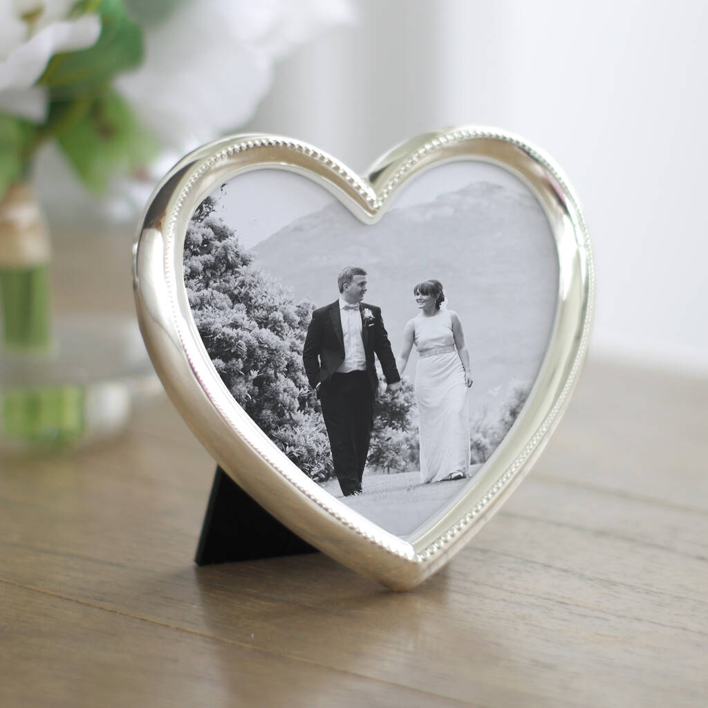 Silver Heart Shaped Photo Frame By Jodie Byrne Notonthehighstreet
