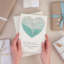 Personalised Map Heart Engagement Card By Bombus | notonthehighstreet.com