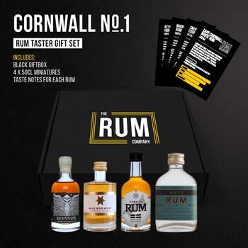 Cornwall Rum Taster Set Gift Box One By The Rum Company ...