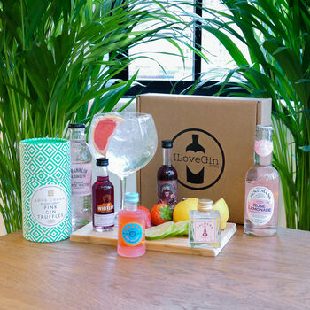 The Pink Gins, Tonics And Truffles Gift Set By Taste Cocktails ...
