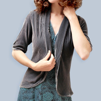 Mink Velvet Tea Jacket By Nancy Mac | notonthehighstreet.com