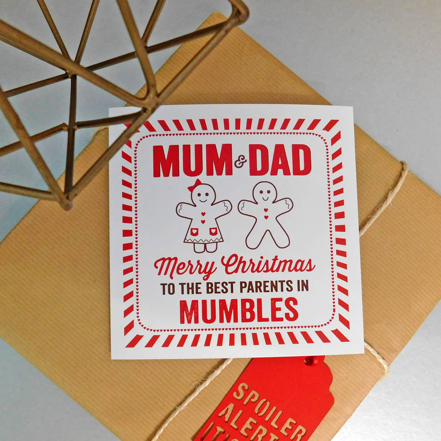 Personalised Best Parents Christmas Card By Allihopa Personalised Best Parents Christmas Card By Allihopa