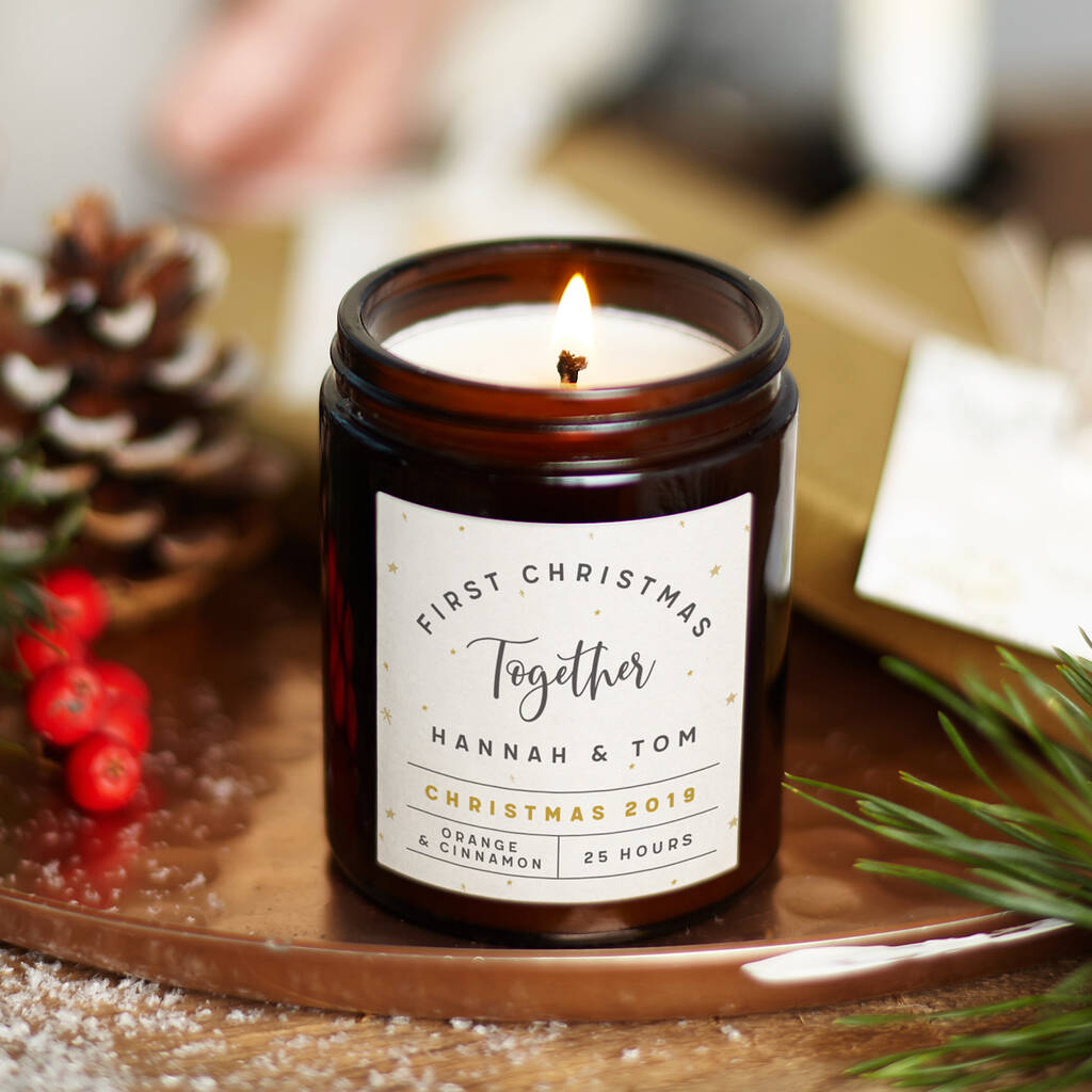First Christmas Together Candle By Kindred Fires | notonthehighstreet.com