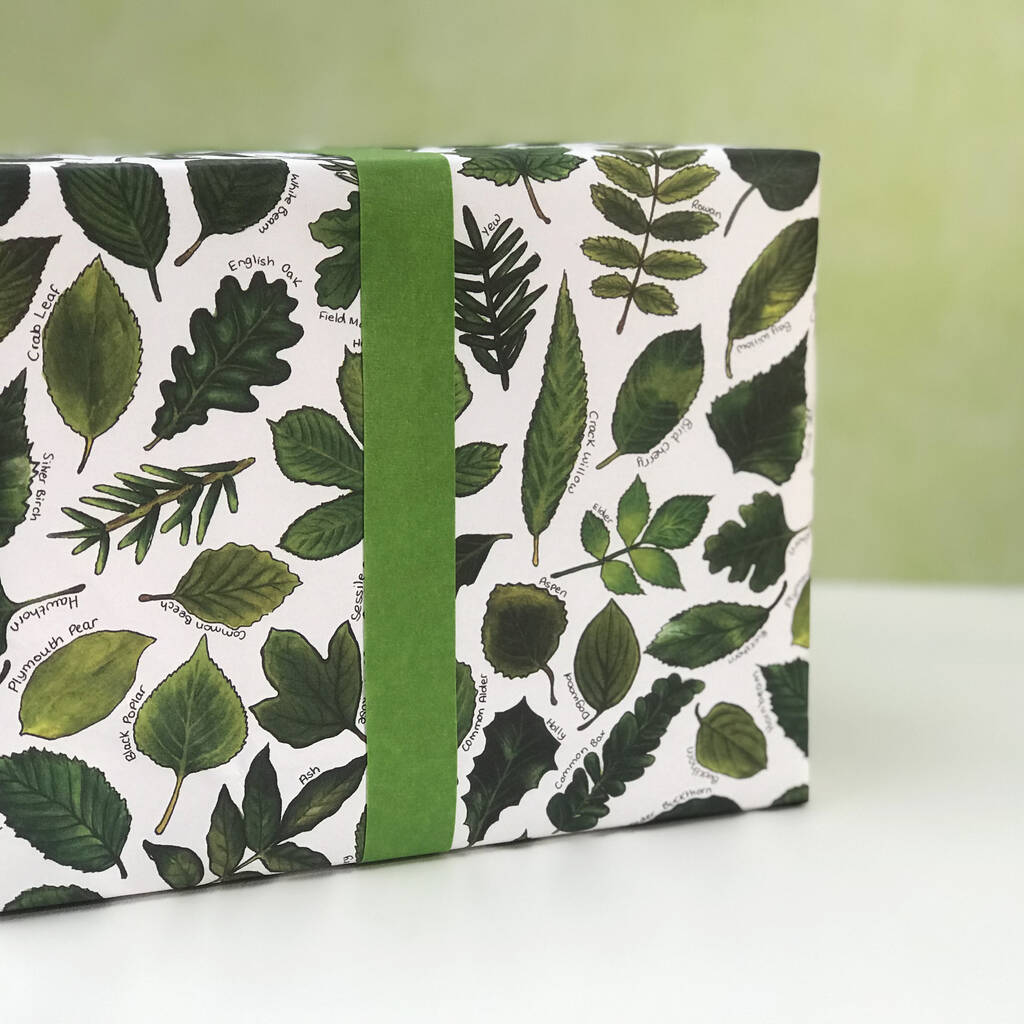Botanical Leaves Wrapping Paper Set By Alexia Claire ...