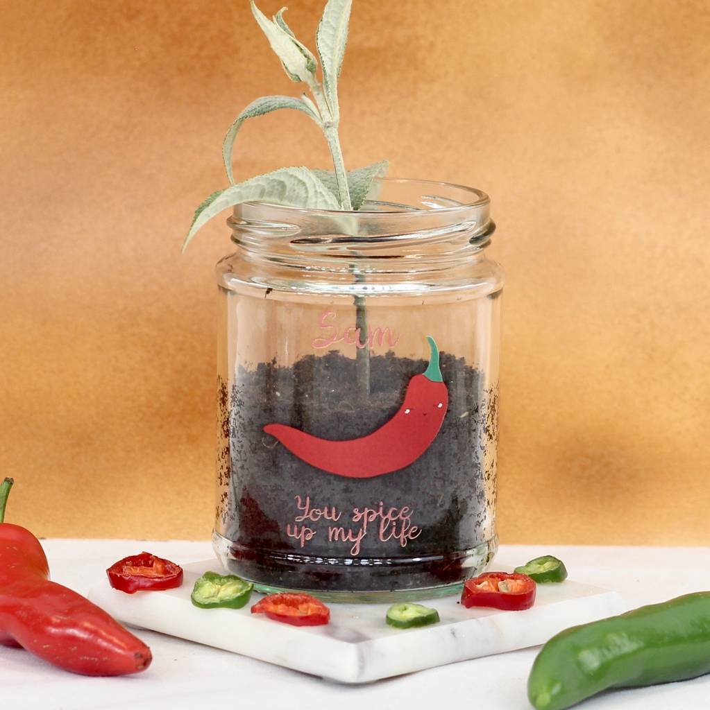 personalised hot chilli jar by beecycle | notonthehighstreet.com