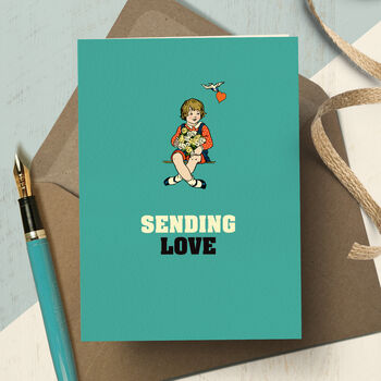 ‘Sending Love’ Friendship And Support Card By The Typecast Gallery ...