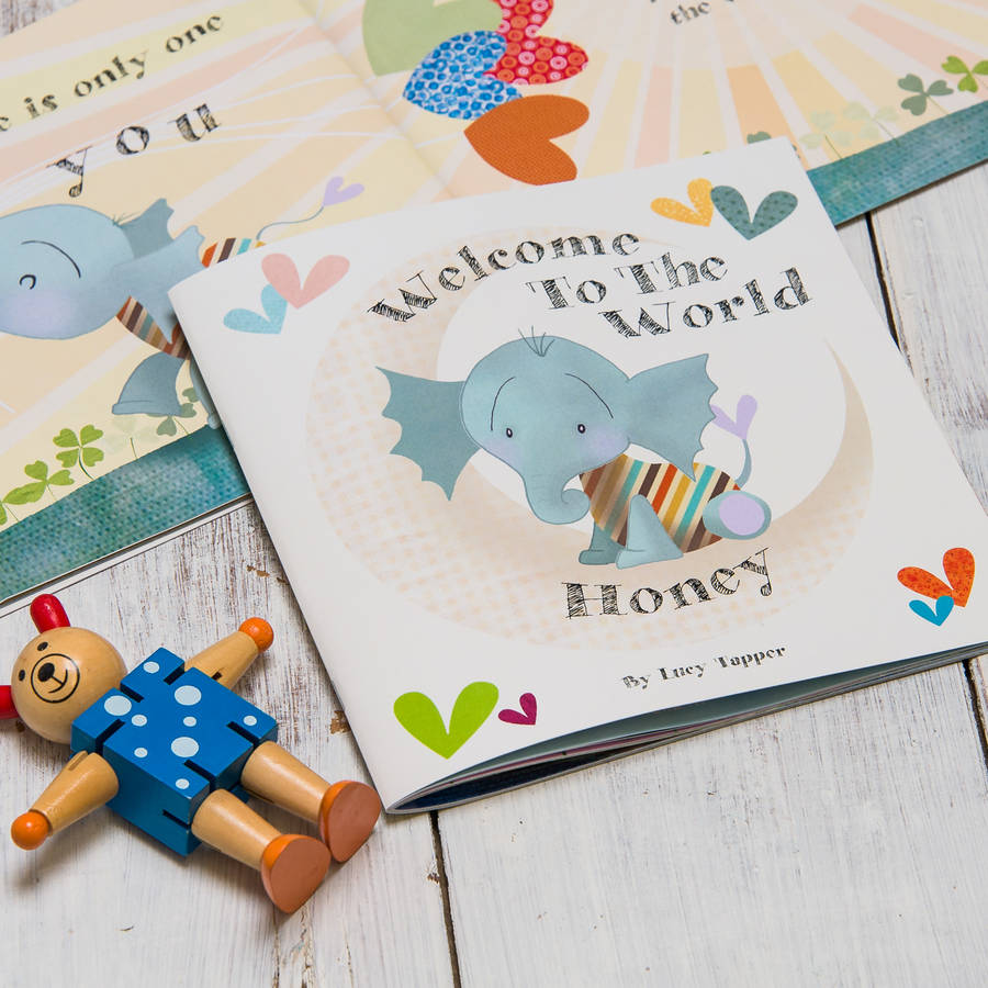 'welcome to the world' personalised new baby book by fromlucy ...