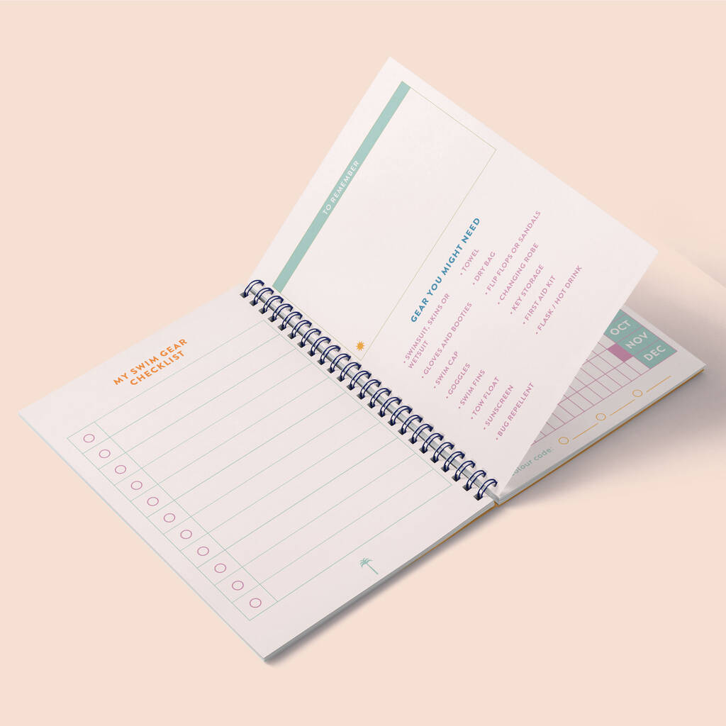 Swim Journal A5 | Tidal Waves By Once Upon a Tuesday