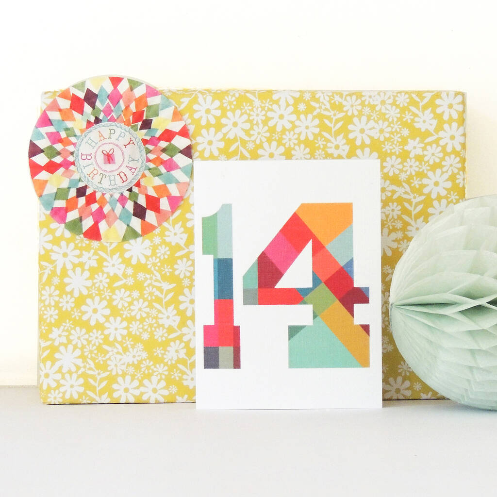 Mini Number Fourteen Card By Kali Stileman Publishing ...