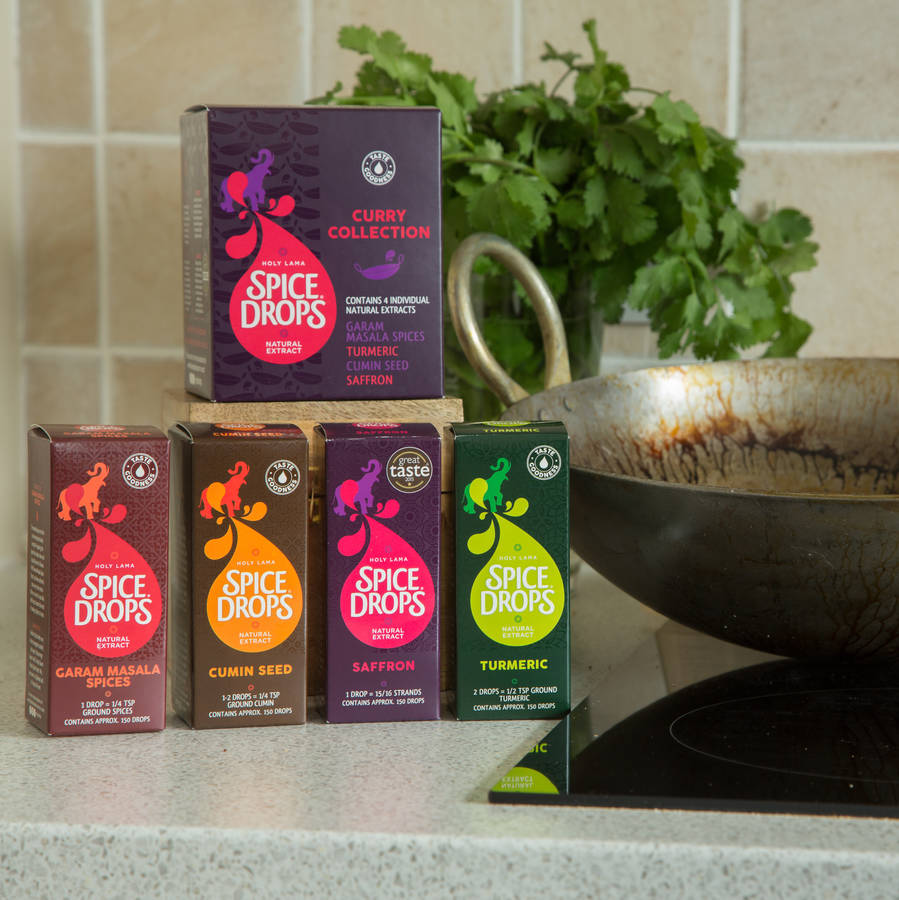 Spice Drops® Curry Collection With Recipe Booklet By Holy Lama Naturals ...
