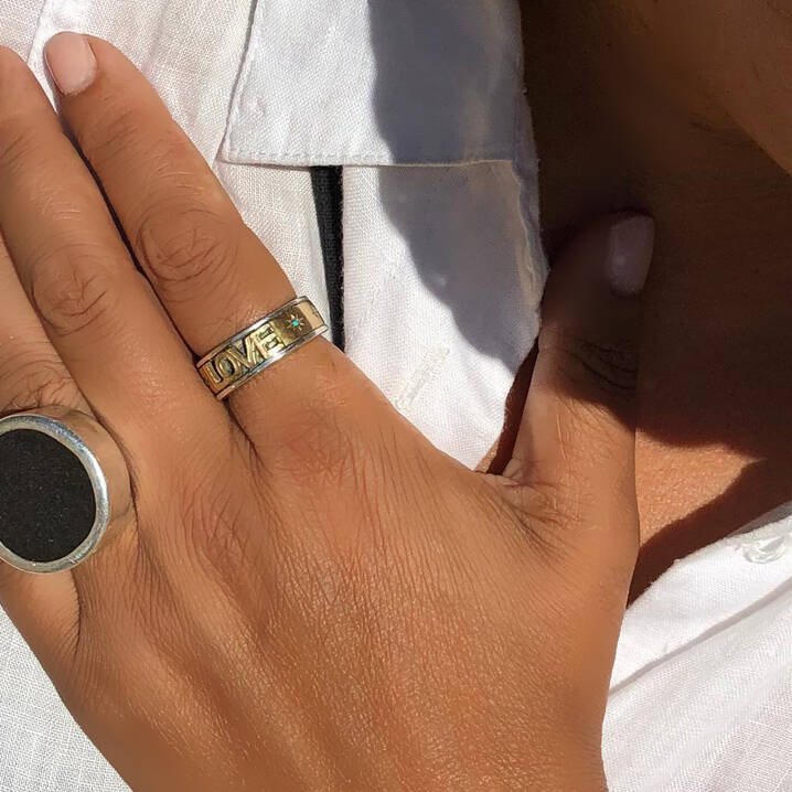 love rocks spinning ring by charlotte's web jewellery ...