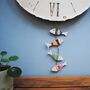 Shoal Of Fish Oversized Pendulum Wall Clock By IGstudio Ceramics ...