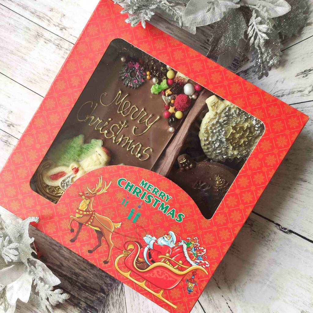 Chocolate Santa Sleigh, Personalised Christmas Box By The Unique ...