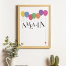 Balloon Name Print By Quite Literally Design | notonthehighstreet.com