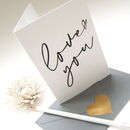 Love You Modern Script Card By The Hummingbird Card Company ...
