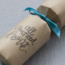 Set Of Two Love Stamped Personalised Luxury Crackers By Charlotte Lowe ...