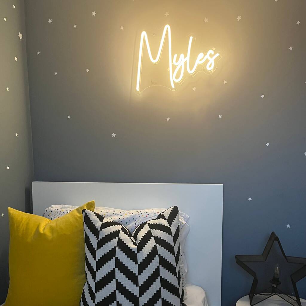 Personalised Name LED Lit Neon Sign By Little Rae | notonthehighstreet.com