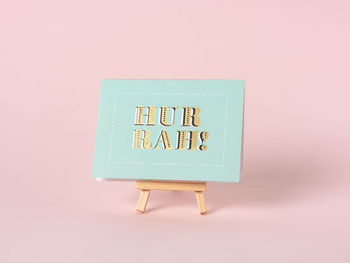 Hurrah, Congratulations Card By Type And Story | notonthehighstreet.com