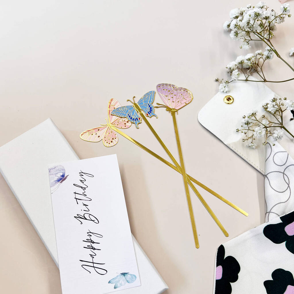 Personalised Butterfly Enamel Bookmark By Studio Hop ...