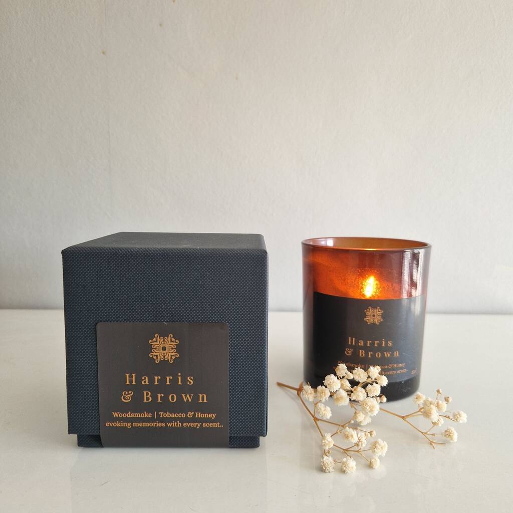 Hand Poured Soy Wax Candle 30cl | Woodsmoke By Harris & Brown ...