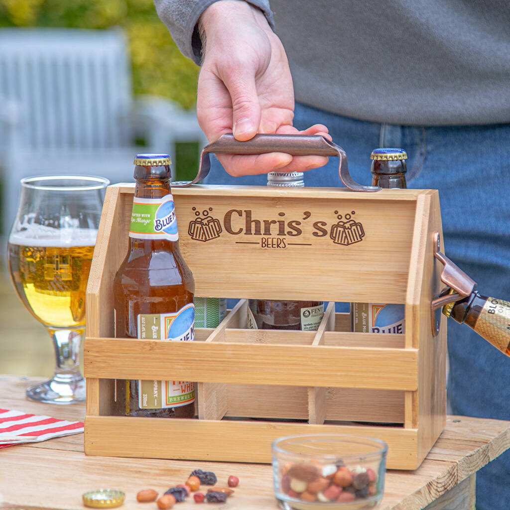Personalised Beer Bottle Carrier By Duncan Stewart | notonthehighstreet.com