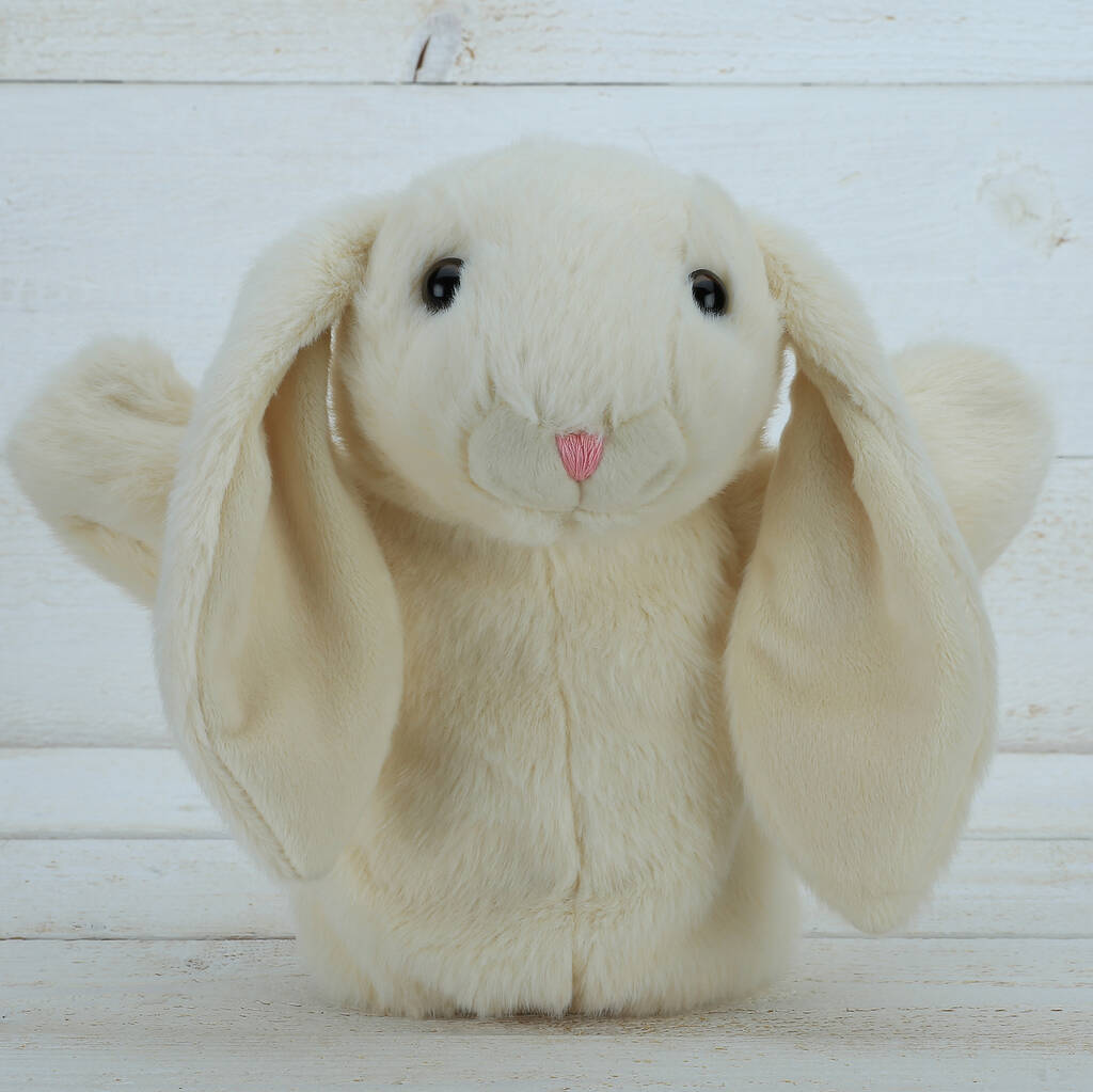 Bunny Hand Puppet Cream By Jomanda #Softer Than A Soft Thing ...