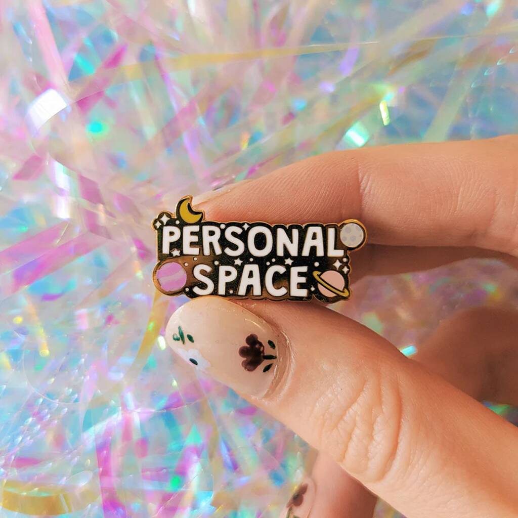 Personal Space Enamel Pin By Quinn's Pins | notonthehighstreet.com