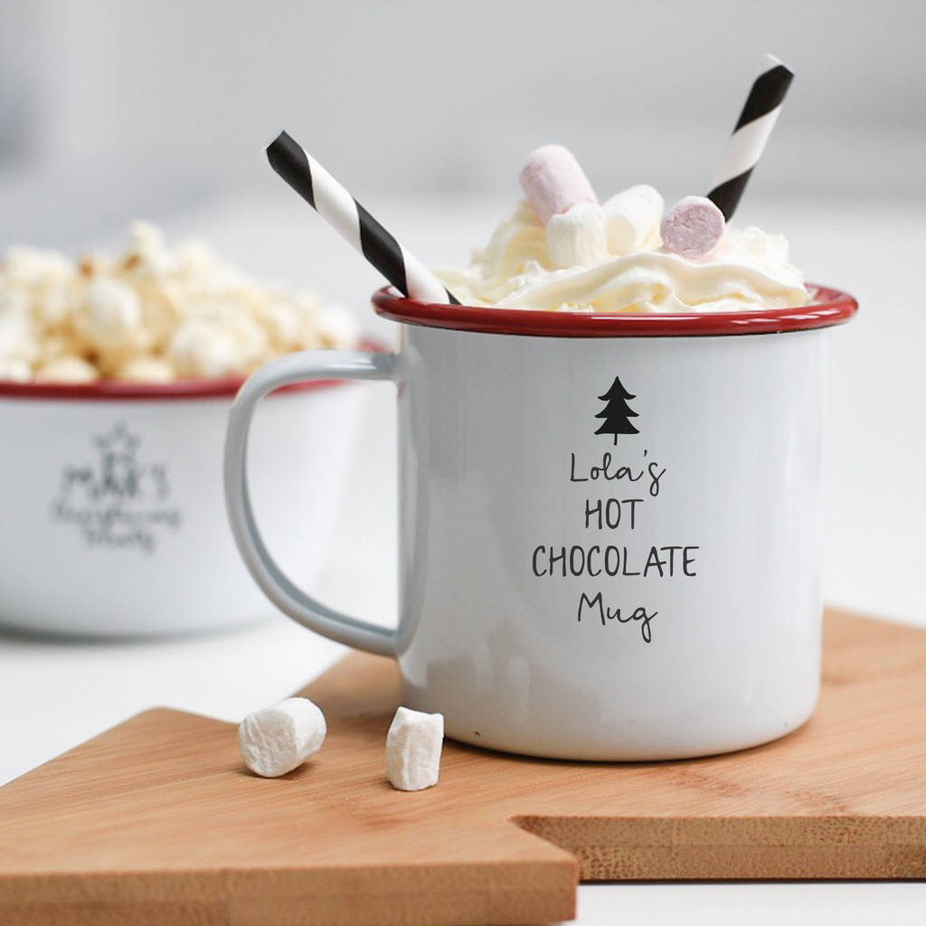 Personalised Hot Chocolate Christmas Mug By V C Designs 
