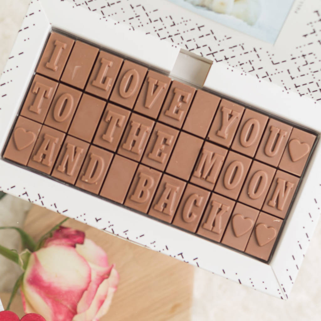 Valentines Chocolate Message By Morse Toad | notonthehighstreet.com