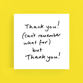 Thank You! Thank You! Card By Cardinky | notonthehighstreet.com